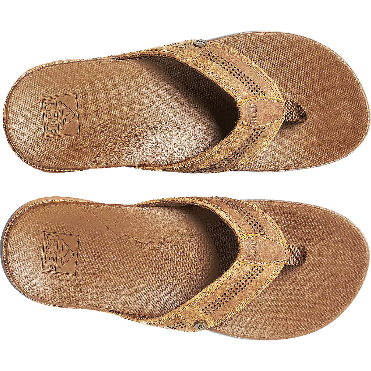 Men's Reef Cushion Lux Toffee Leather – Footwear etc.
