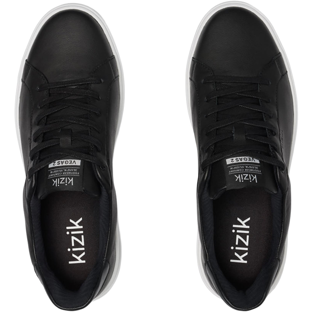Men's Kizik Vegas 2 Black/White – Footwear etc.